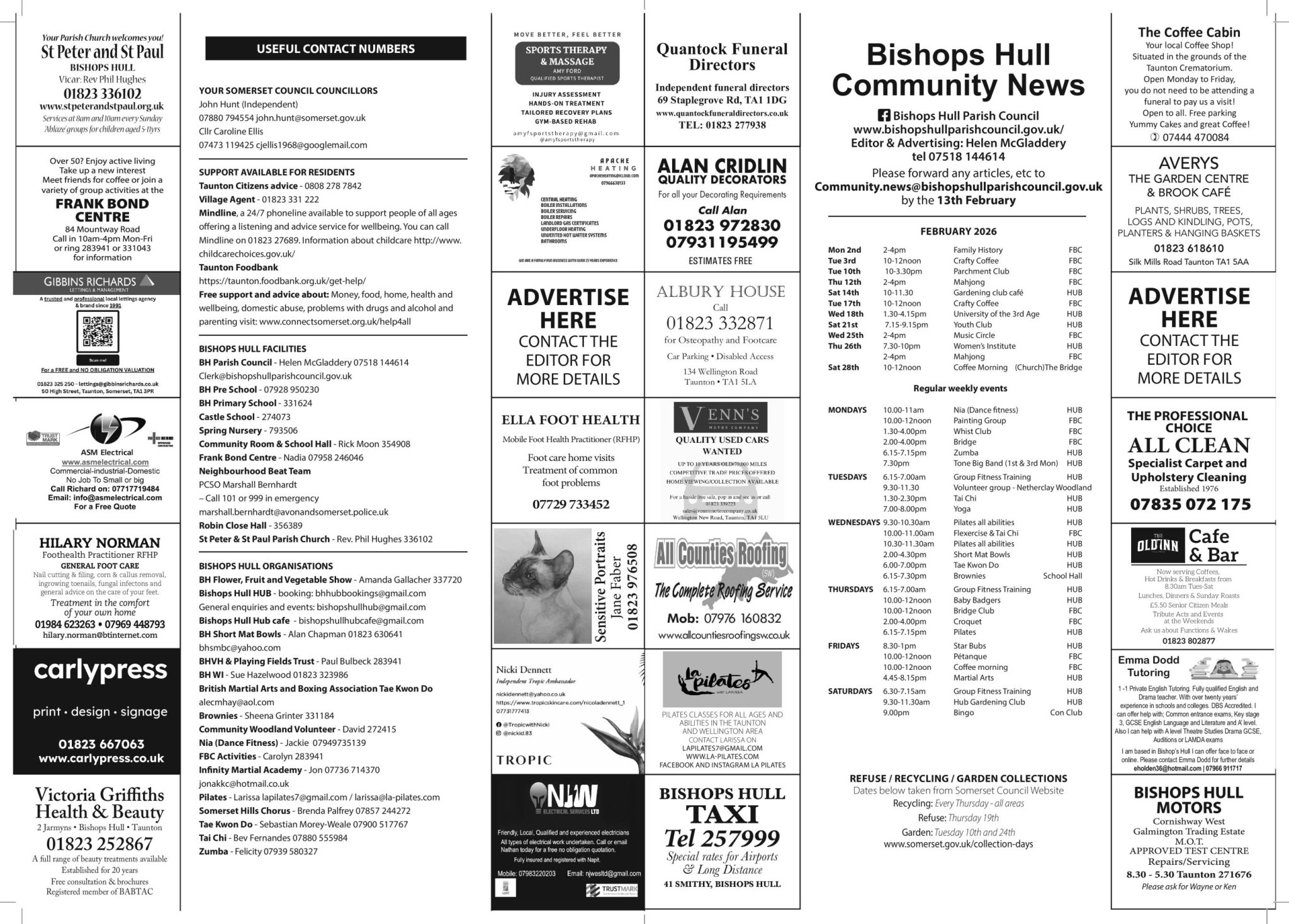 February 2026 – Community News – Bishop's Hull Parish Council